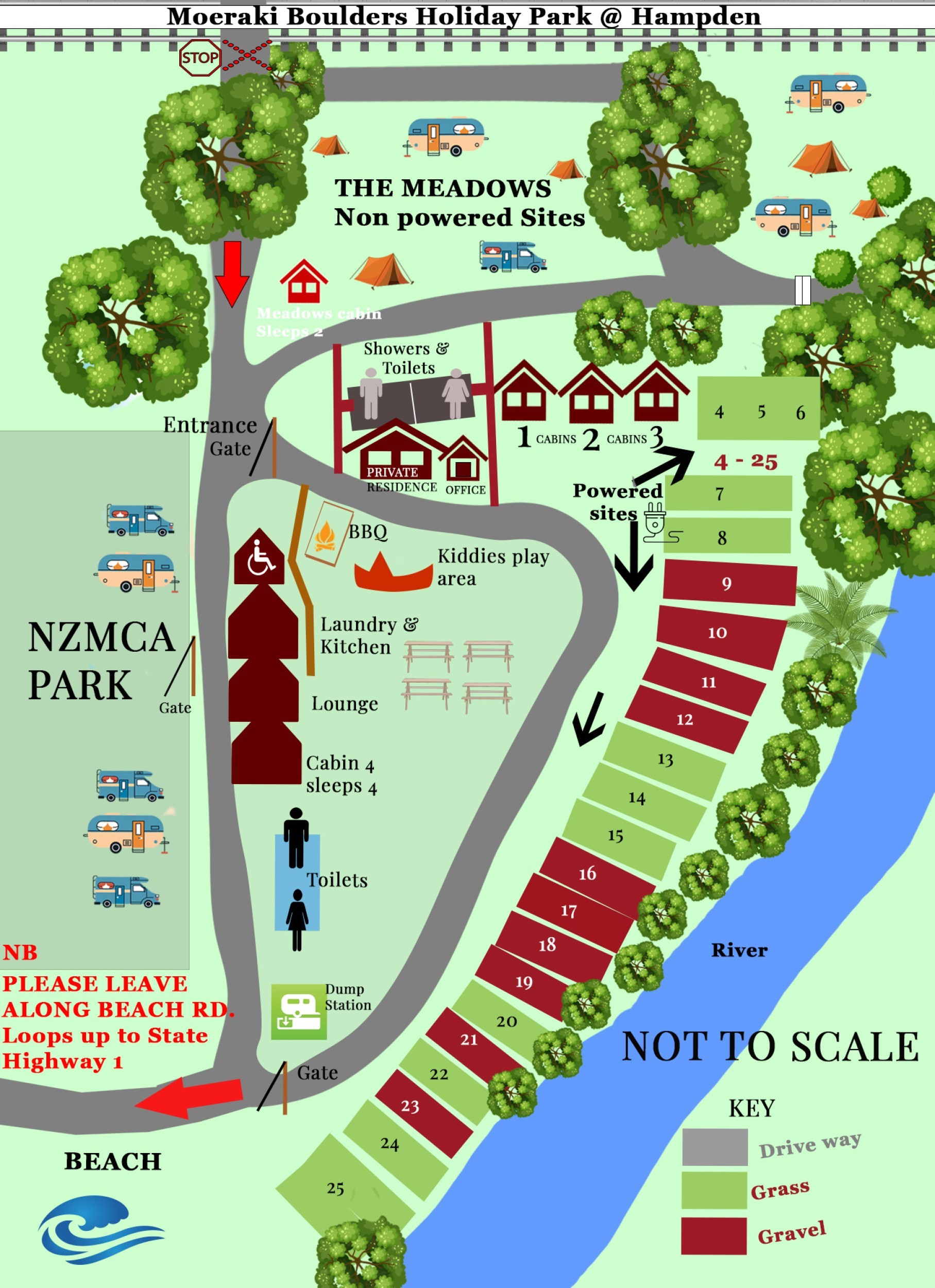 Moeraki Boulders Holiday Park @ Hampden Beach - Moeraki Accommodation ...